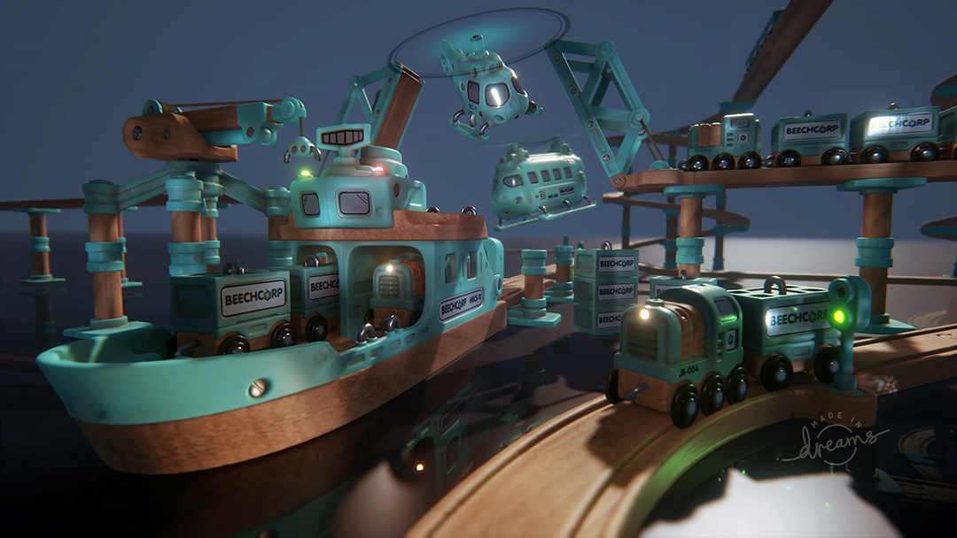 Tren a game in Dreams